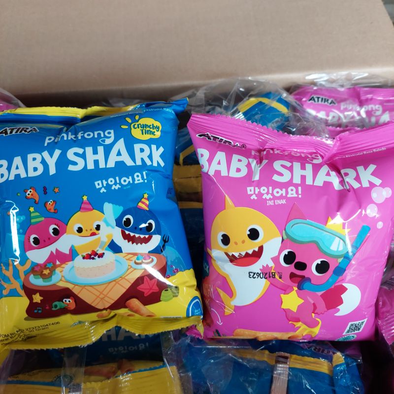 Viral BABY SHARK PINKFONG GIFT SNACKS CONTENTS 10 PCS X 30 GR | Shopee ...
