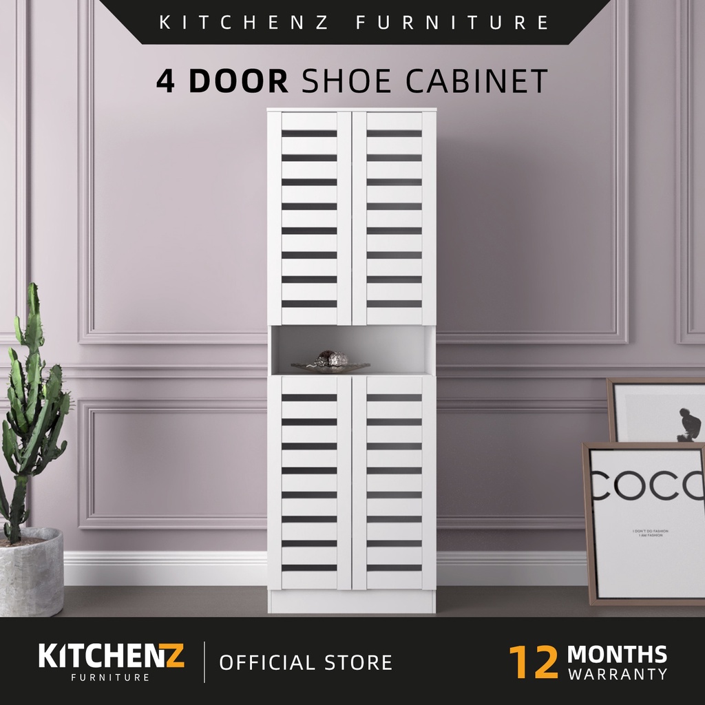KitchenZ Shoe Cabinet With 2 Door/4 Door Open Storage- 3009/3905 | Shopee Malaysia