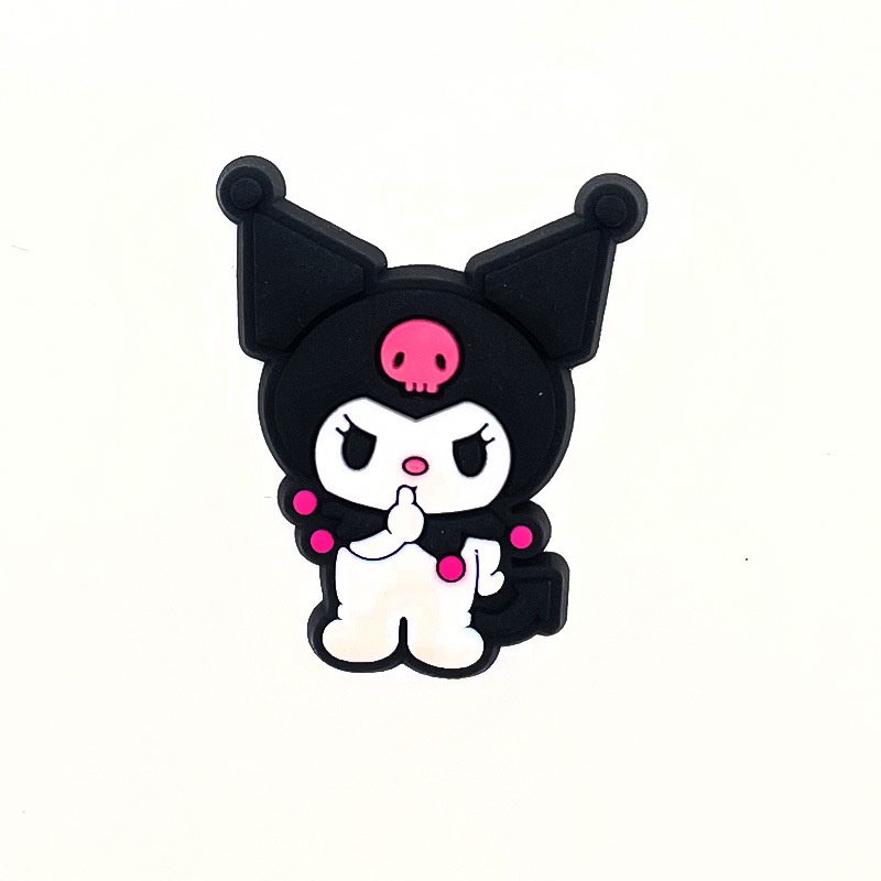 Cute Sanrio Crocs Jibbitz Anime Kuromi Jibbits Charm Cinnamoroll Gemini ...