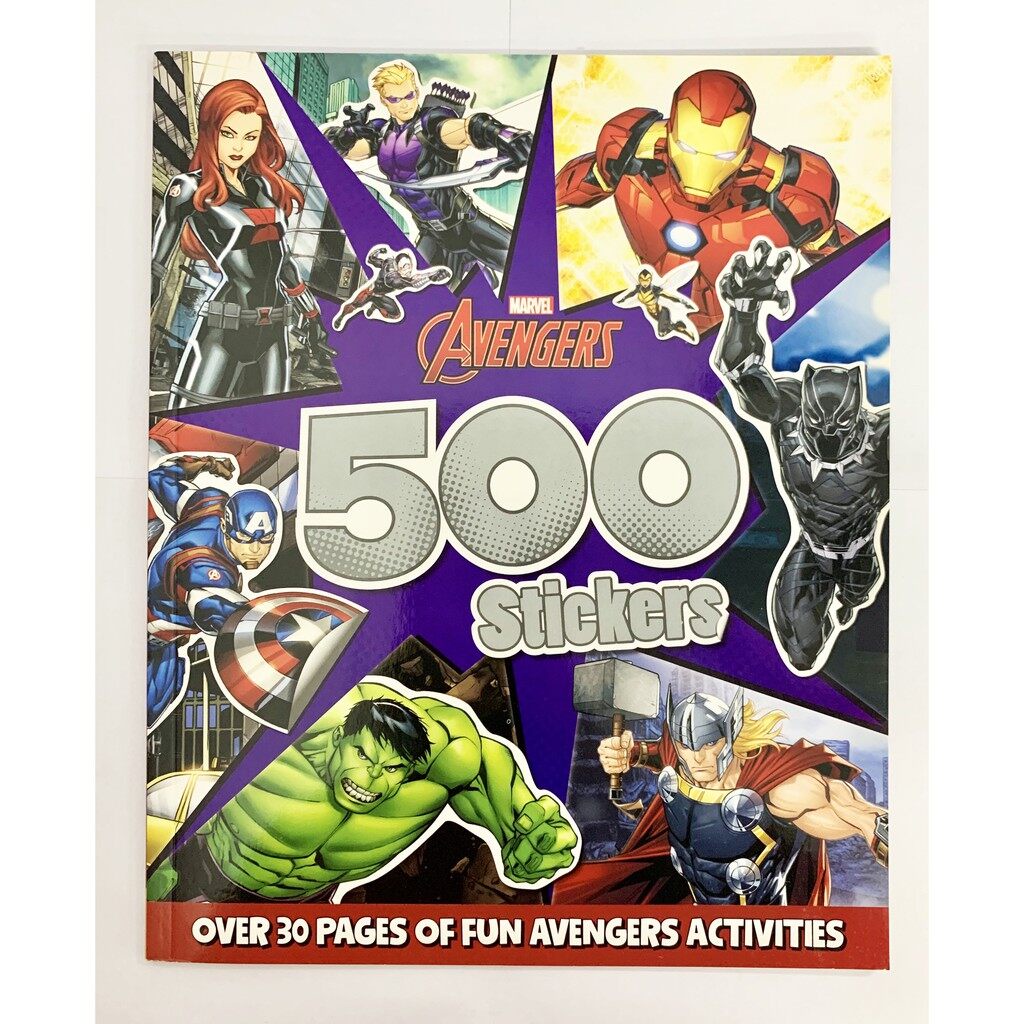 Marvel Avengers 500 Stickers Activity Book For Kids With Activities ...