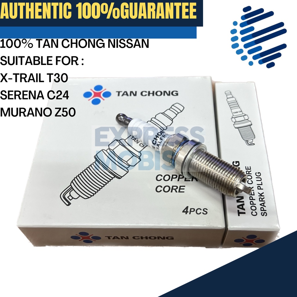 TAN CHONG NISSAN XTRAIL SPARK PLUG TC5ALFR11 / 5ALFR11AP T30 SERENA C24 ...