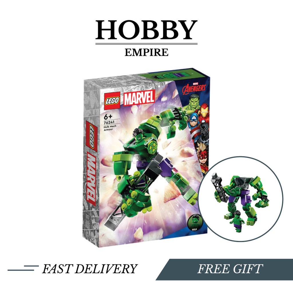 LEGO Marvel 76241 Hulk Mech Armor *Original LEGO + Extra Bubble Wrap ...