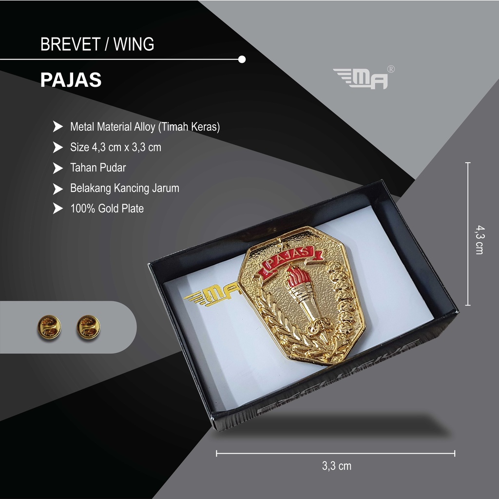 Brevet Wing Pajas Brivet Pin | Shopee Malaysia