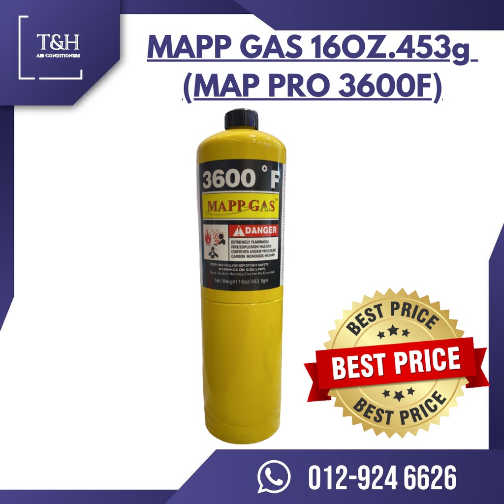 MAPP GAS 16OZ.453g (MAP PRO 3600F) | Shopee Malaysia