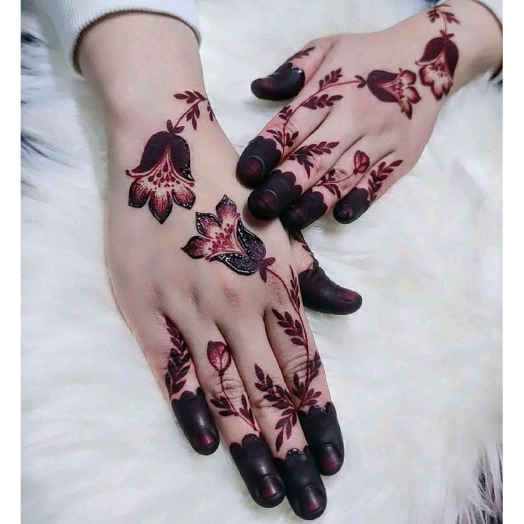 inai henna by mekza maroon gelap hitam | Shopee Malaysia