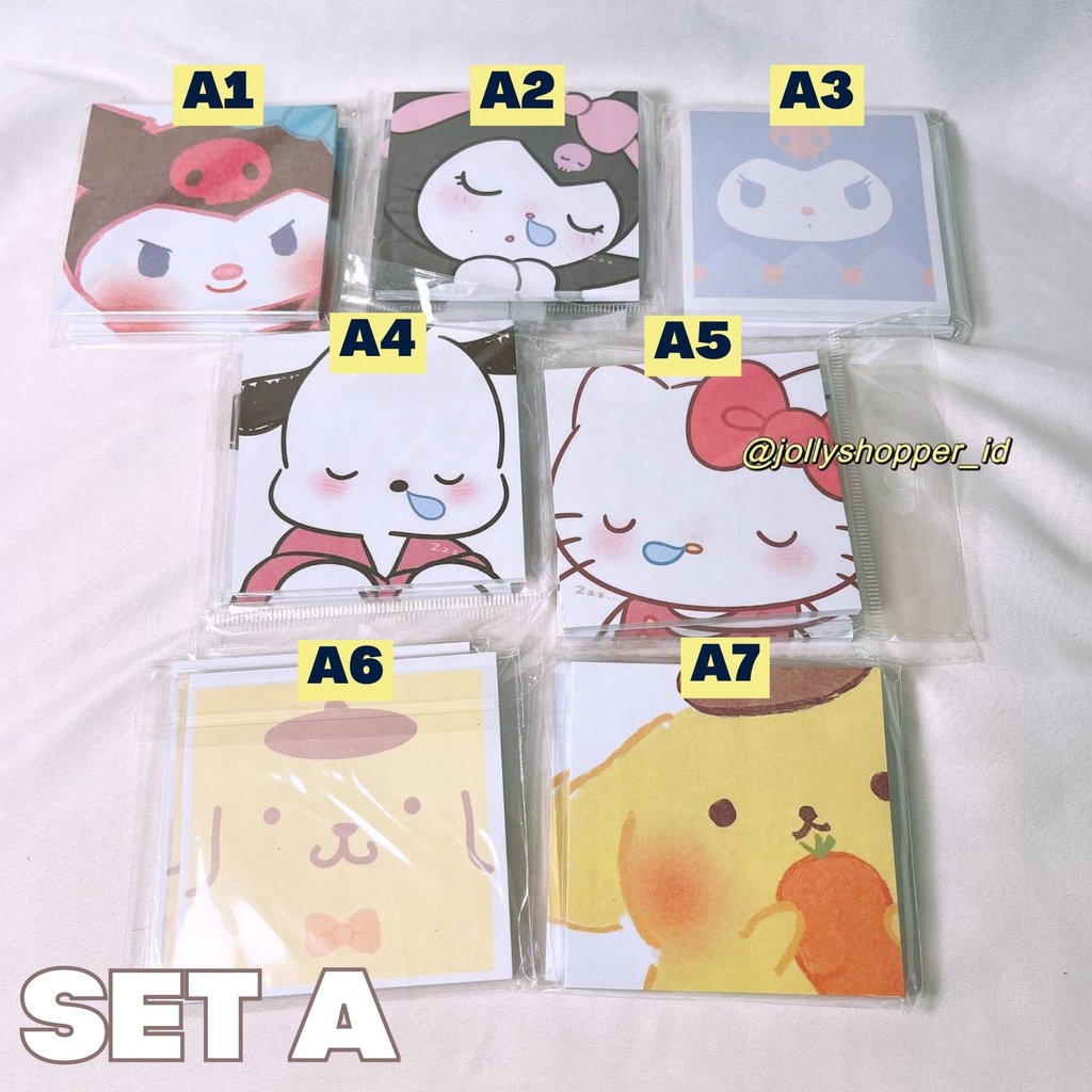 Post it Memo Sticky Notes Disney Sanrio Motif Sticky Notes / Hello ...