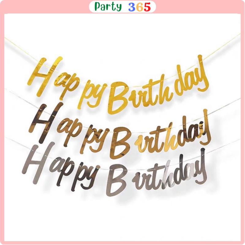 Happy Birthday letter string, laminated for Birthday decoration ...