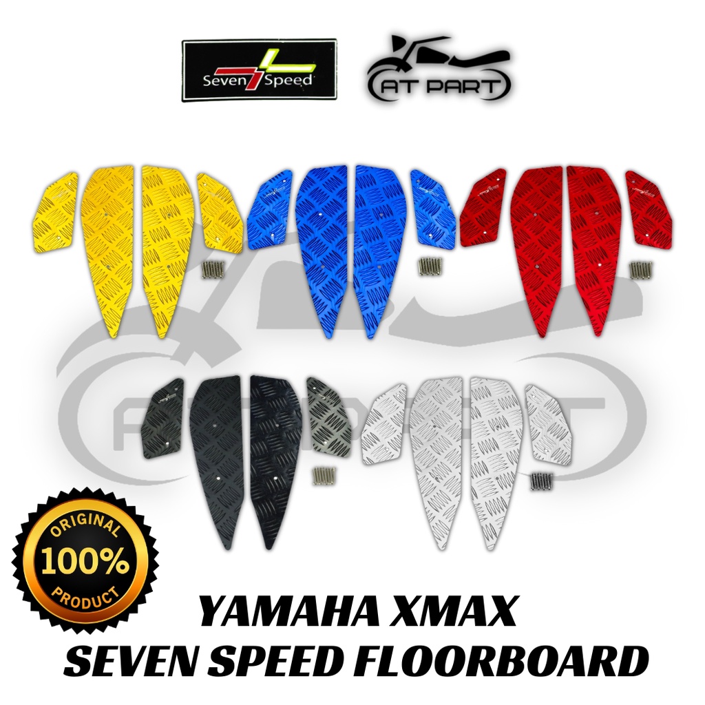 Yamaha XMAX 250 / 300 SEVEN SPEED Sevenspeed Alloy Footboard Footpad ...