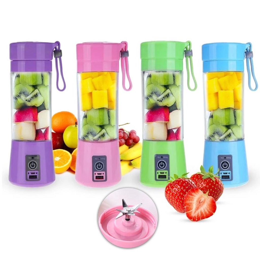 (FREE USB) MBHL Rechargeable Portable Mini Fruit Blender Fruit Juice ...