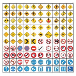 Reflective AWAS Sign Kerja Di Hadapan/Signboard/Papan Iklan/Papan Tanda ...