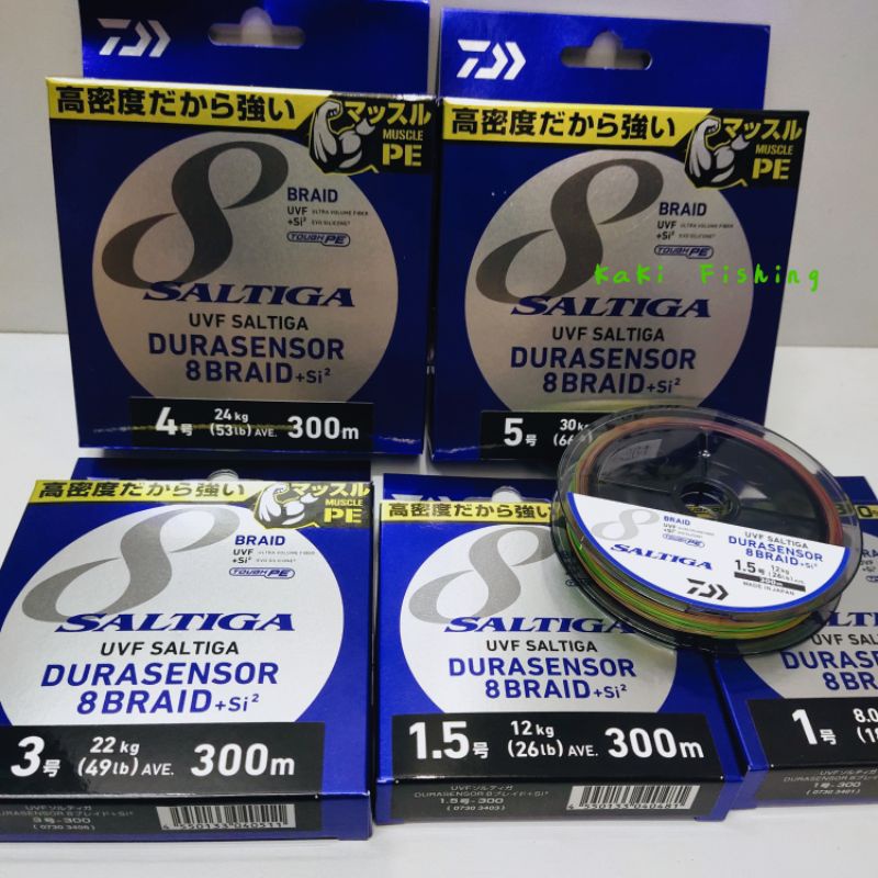 Daiwa Saltiga UVF Durasensor 8 braid 300m daiwa saltiga line | Shopee ...