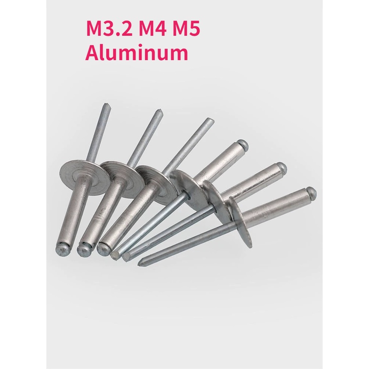 M3.2 M4 M5 Large Cap Open End Aluminum Blind Rivets Pull Cap Rivets ...
