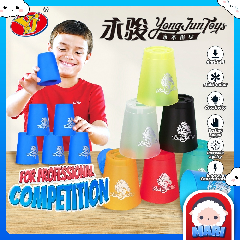 [Random Color] Stacking Cup YongJun YJ Sport Outdoor Speed Professional ...