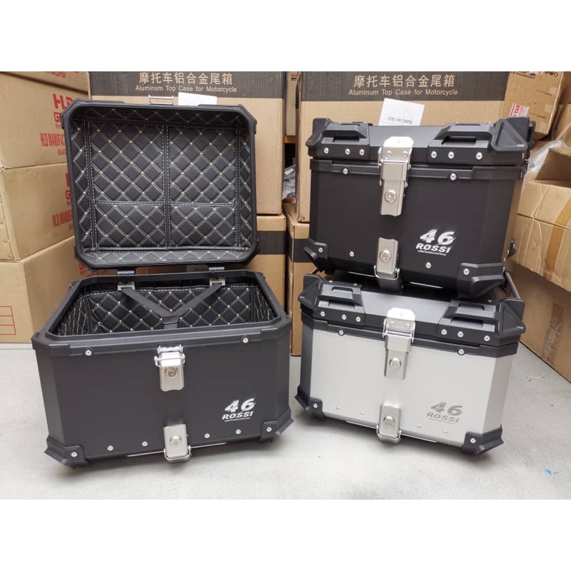 Motorcycle Aluminum Top Box 36L 40L 45L 55L Kotak Motosikal Aluminum ...