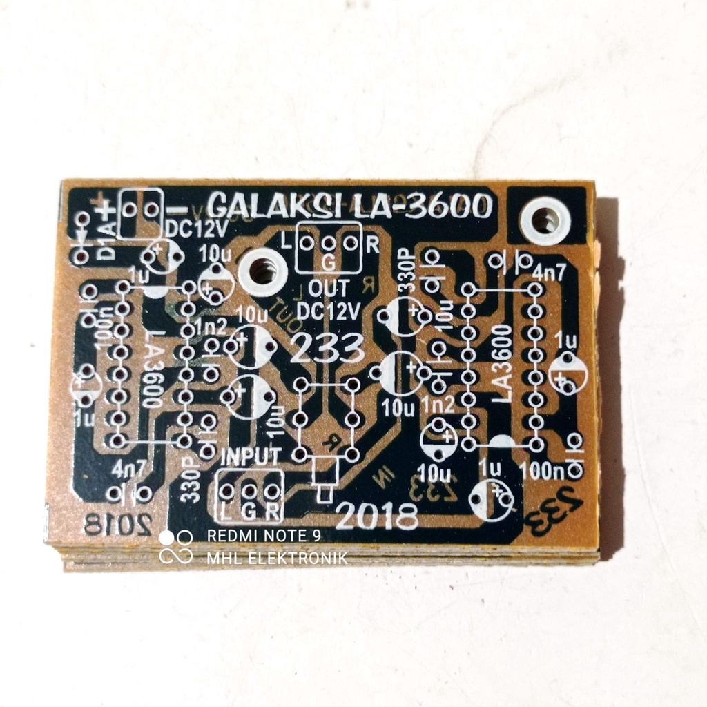 Pcb Galaxy IC dual LA3600 Triple Bass Enhancer 233 | Shopee Malaysia