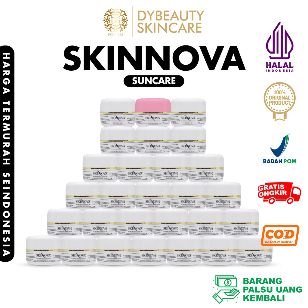 Skinnova Sunscreen Series All Varian 10gr/Whitening Day Cream/Day Cream ...