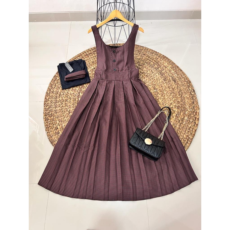 Overall Set+Inner/Women's Clothing/Women's Set | Shopee Malaysia