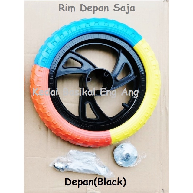 RIM 12" PVC , tayar mati , tayar PVC sesuai untuk basikal kanak -Kanak ...