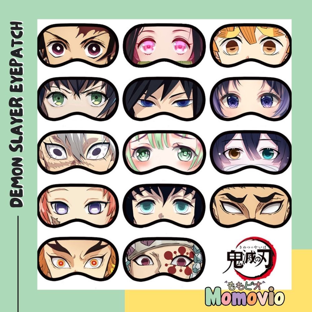 MATA Demon Slayer Eye Patch Gel Eye Patch Anime Nezuko Tanjirou Rengoku ...