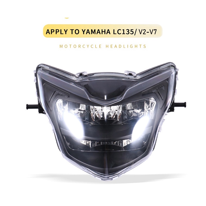 LC135 LAMPU DEPAN LED HEAD LAMP LC 135 V2 V3 V4 V5 V6 V7 LAMPU DEPAN MATA GABAN LC SIGNAL PILOT ...