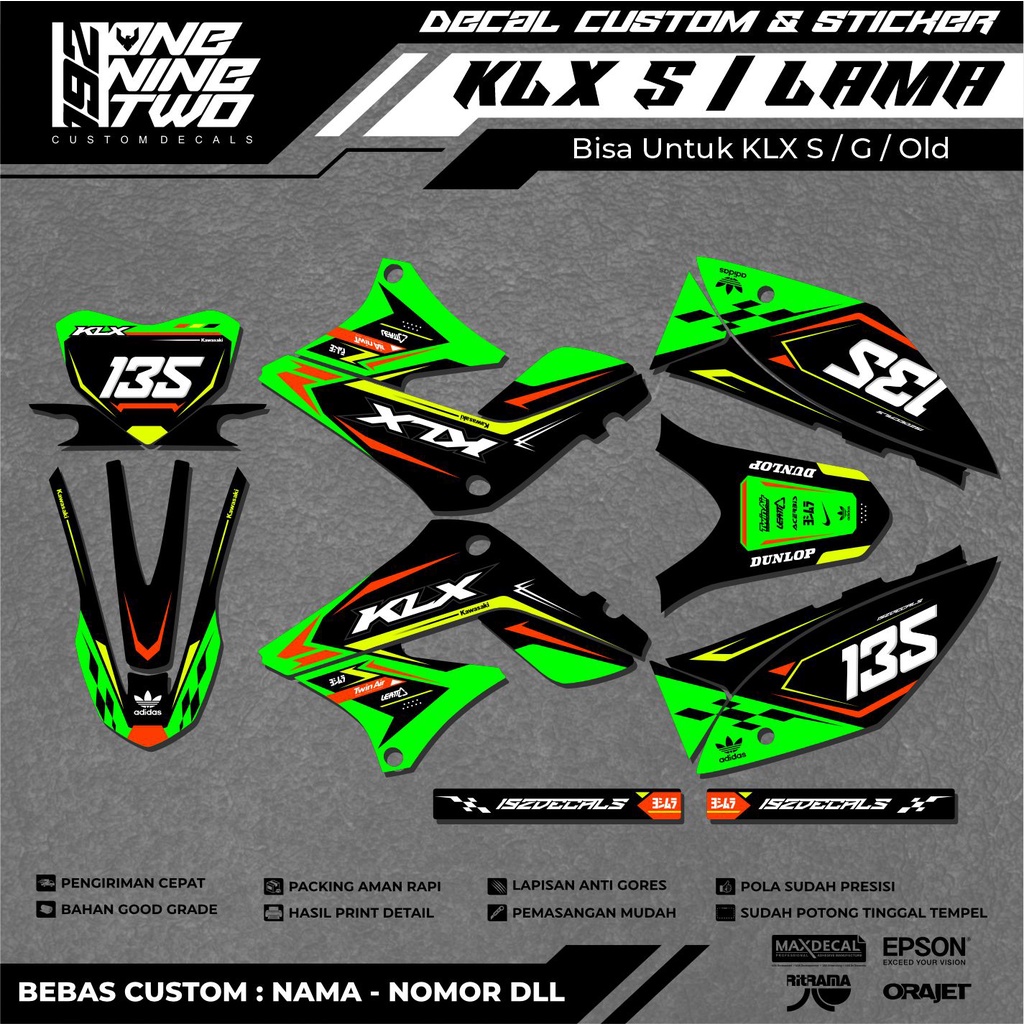 Custom Klx S Decal - Premium Full Body Old Klx Decal | Shopee Malaysia