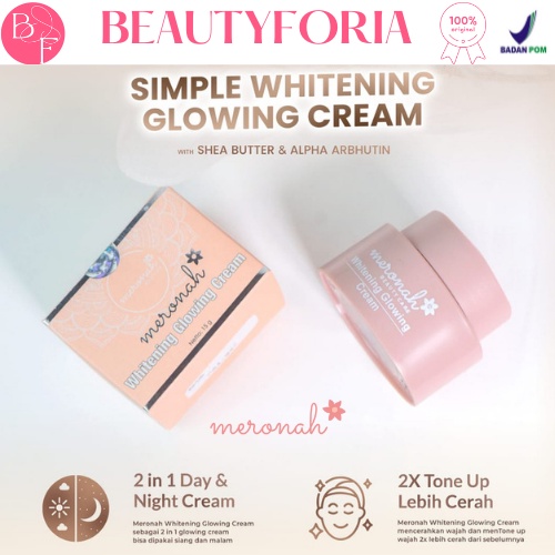 MERONAH WHITENING GLOWING CREAM 15g | Shopee Malaysia