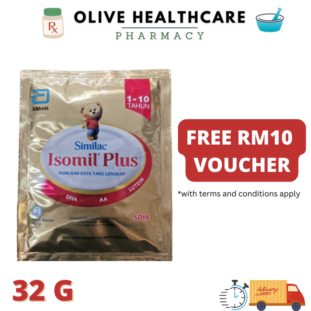 SIMILAC Isomil Plus 32g Soy Milk Formula (1-10 year old) Sample Pack ...