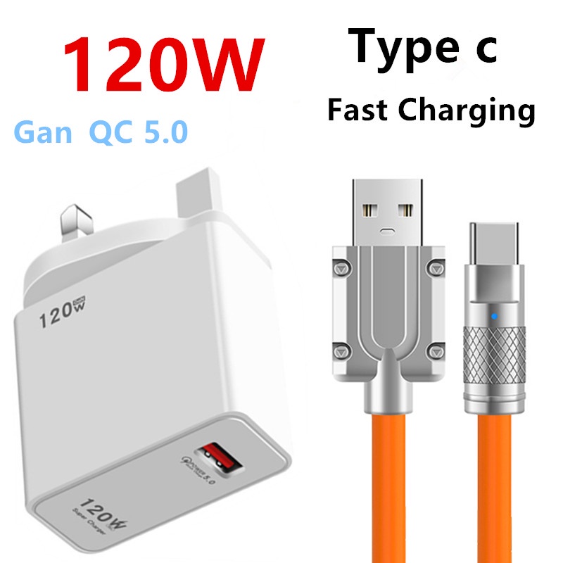 120W Fast Charging Adapter For Redmi Note 11 9 Pro K50 POCO C40 USB Charger | Shopee Malaysia