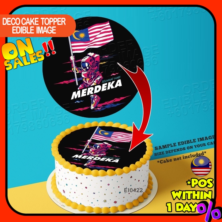 Printing EI Hari Merdeka 5 Edible Image Print Cake Photo Icing Paper ...