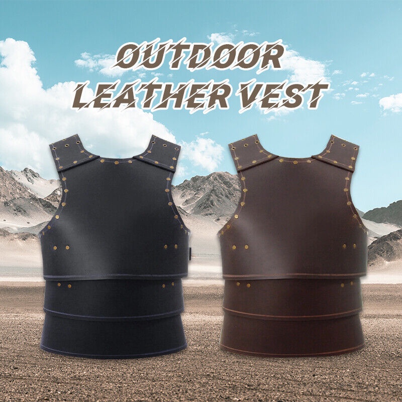 Medieval Viking Warrior PU Leather Chest Armor Gladiator Vest Cosplay Costume | Shopee Malaysia