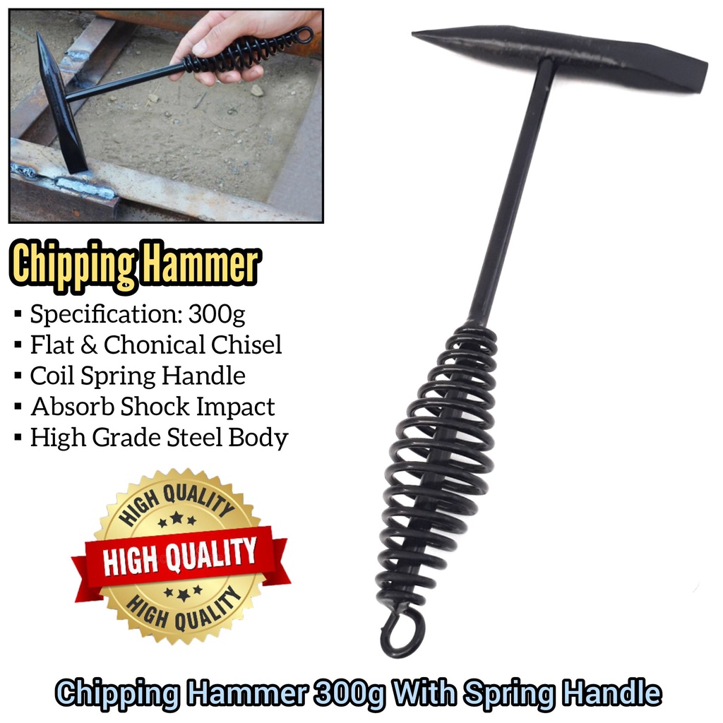 Chipping Welding Hammer 300g With Coil Spring Handle For Cleaning ...