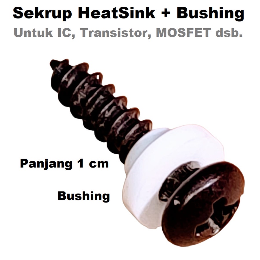 Heatsink Insulator Ring Bolt Screw Final Transistor IC Screw | Shopee ...