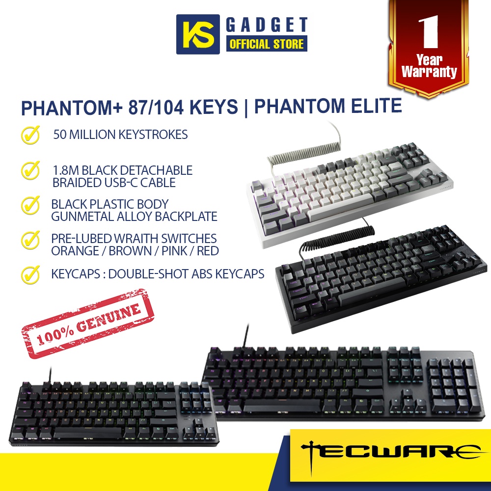 TECWARE Phantom TKL 2020 RGB 87-KEYS /TECWARE Phantom TKL 2020 RGB FULL ...