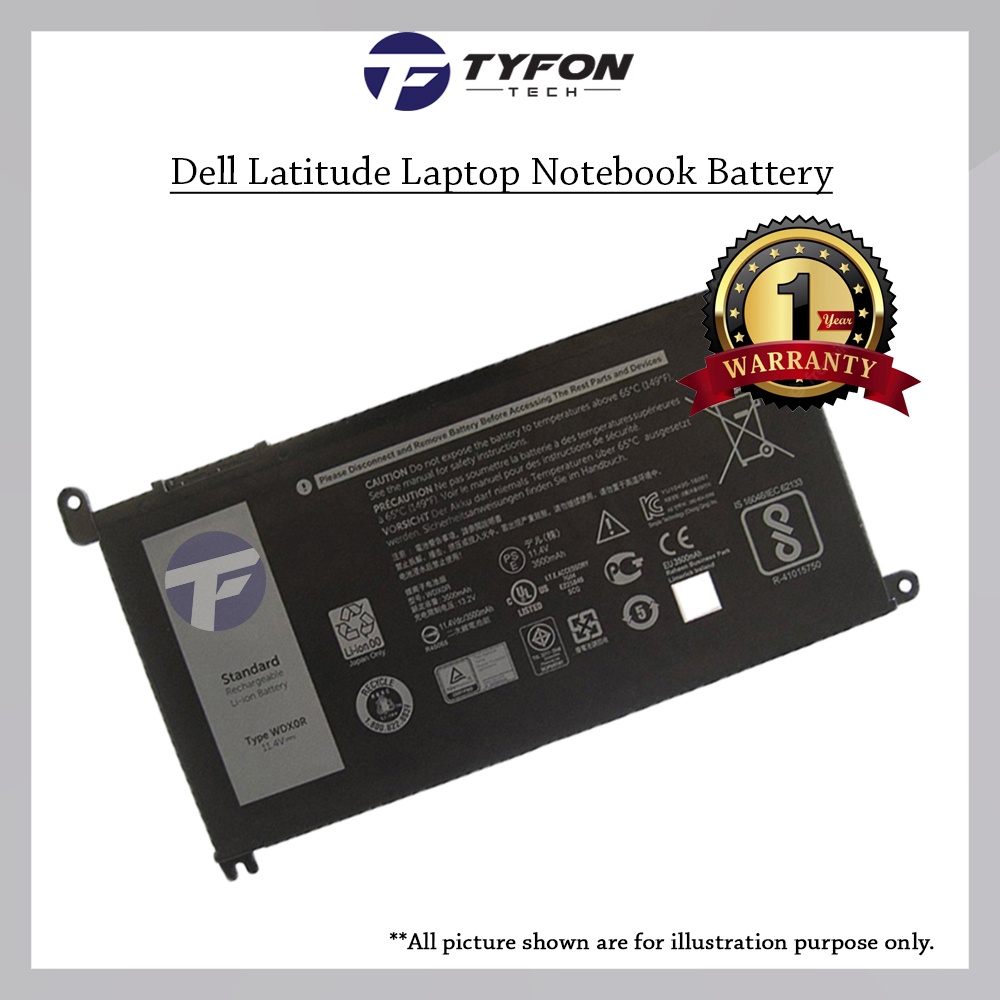 Dell Latitude Laptop Notebook Battery OEM WDX0R | Shopee Malaysia