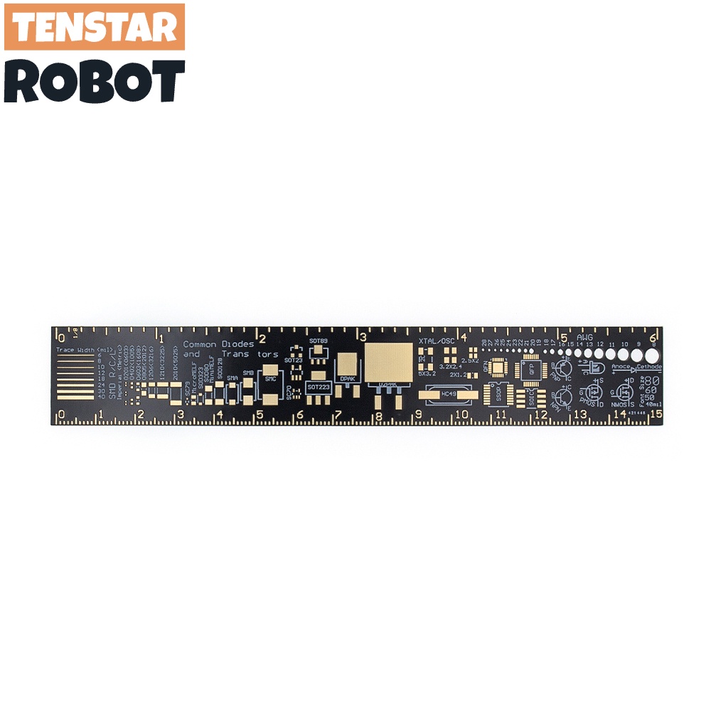PCB Ruler For Electronic Engineers For Geeks Makers For Arduino Fans PCB Reference Ruler PCB ...