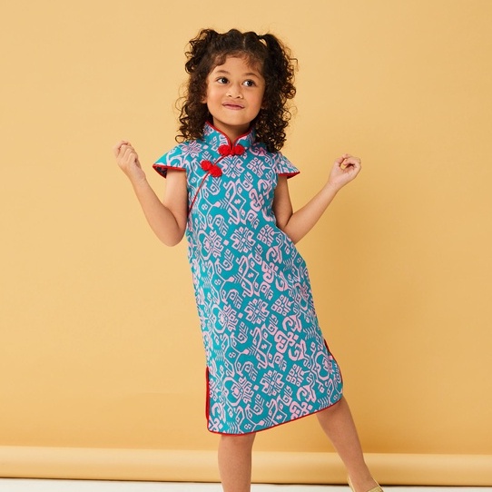 Kids Cheongsam - Songket Pandan (2XL) | Shopee Malaysia