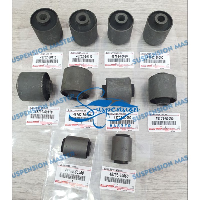 10 IN 1 SET - REAR LOWER ARM BUSH/REAR UPPER ARM BUSH/REAR LATERAL BUSH ...