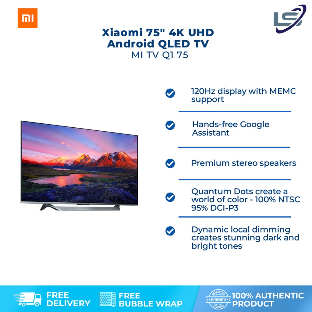 Xiaomi 75" 4K UHD Android QLED TV MI TV Q1 75 | 120Hz Display | Hands ...