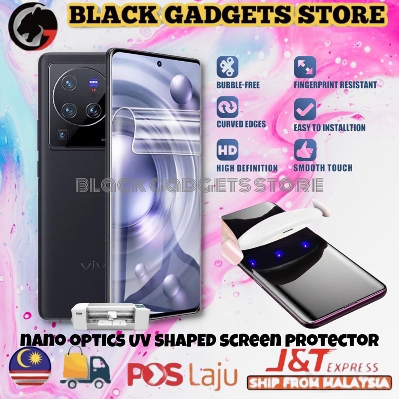 Vivo iQOO Z9x 5G / Neo 8 Pro / 12 5G / Z7 5G / Z7x 5G / V27 Pro / Y35 / Y30 UV Cured Protector ...