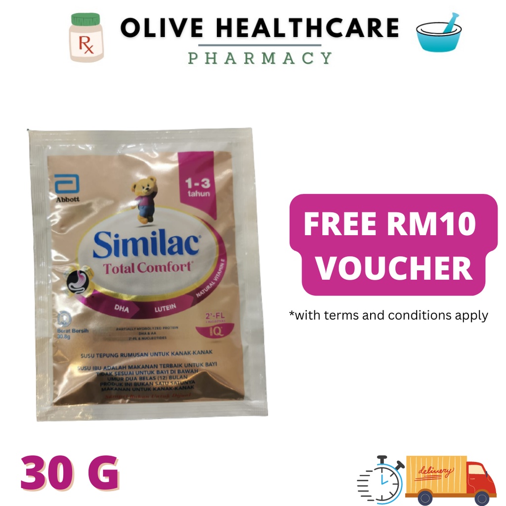 SIMILAC Total Comfort 30g (1-3 year old) Sample Pack [EXP 12/2024 ...