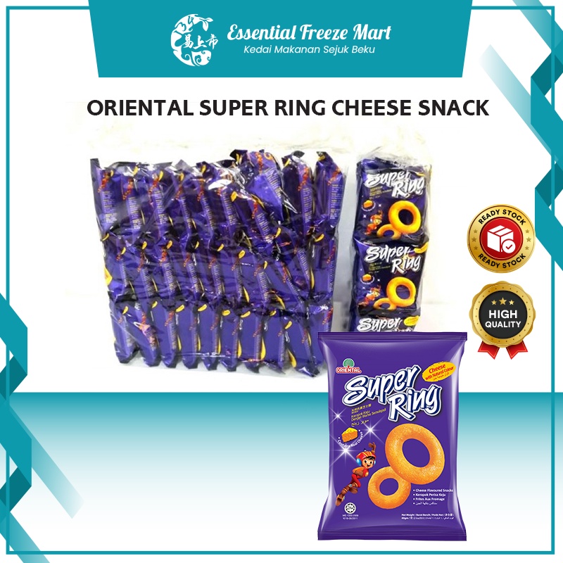 ORIENTAL Super Ring Cheese Snack Childhood Snack Makanan Ringan Keropok ...