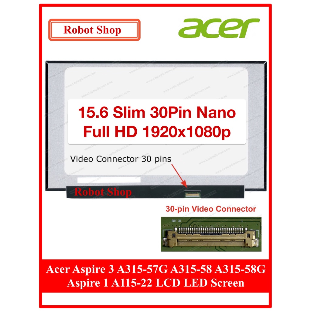 Acer Aspire 3 A315-57G A315-58 A315-58G Aspire 1 A115-22 LCD LED Screen ...