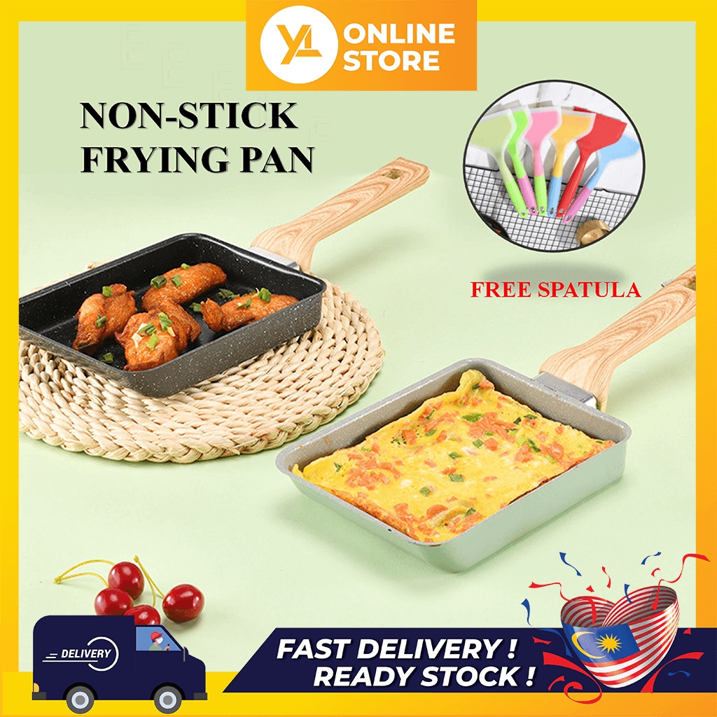 JAPANESE TAMAGOYAKI PAN NON-STICK FRYING PAN FRIED EGG OMELETTE PAN ...
