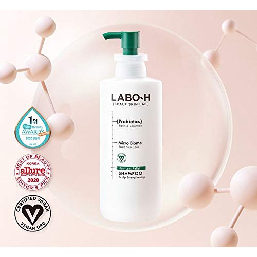 LABO-H Probiotics Hair Loss Symptom Relief Shampoo Scalp Strengthening ...