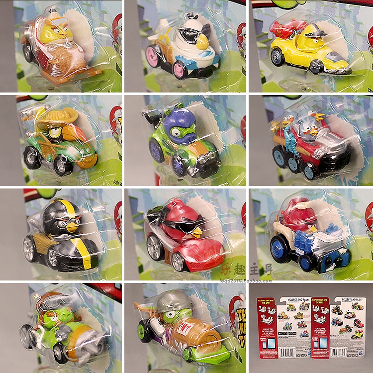 Brand New Handheld Classic Game Small Model Angry Birds Wars Racing Car ...