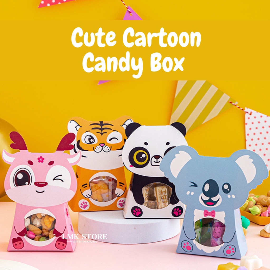 LMK Cute Cartoon Animals Doorgift Box Kids Goodies Box Children Goodies ...