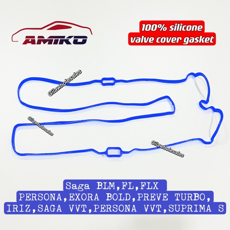 AMIKO SILICONE VALVE COVER GASKET SAGA BLM FL FLX IRIZ EXORA TURBO ...