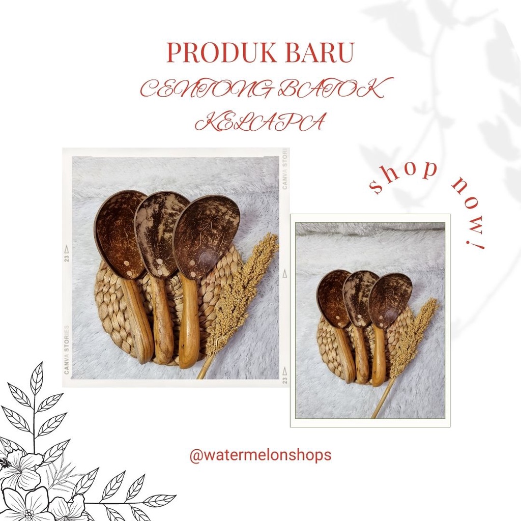 KAYU Coconut SHELL RICE POP / COCONUT SHELL RICE POP FOODGRADE WOODEN ...