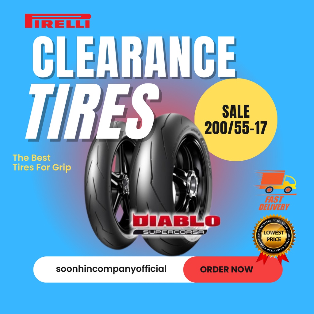 [ CLEARANCE STOCK ] PIRELLI SUPERCORSA SC V3 SC1 200/55 ZR 17 ( TAHUN ...