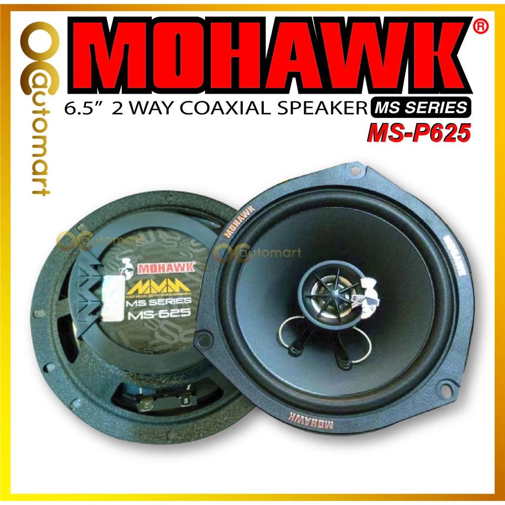 Mohawk MS Series 6.5" Inch Car Speaker 2 Way Coaxial Spk Kereta Spiker MS-P2.625 | Shopee Malaysia